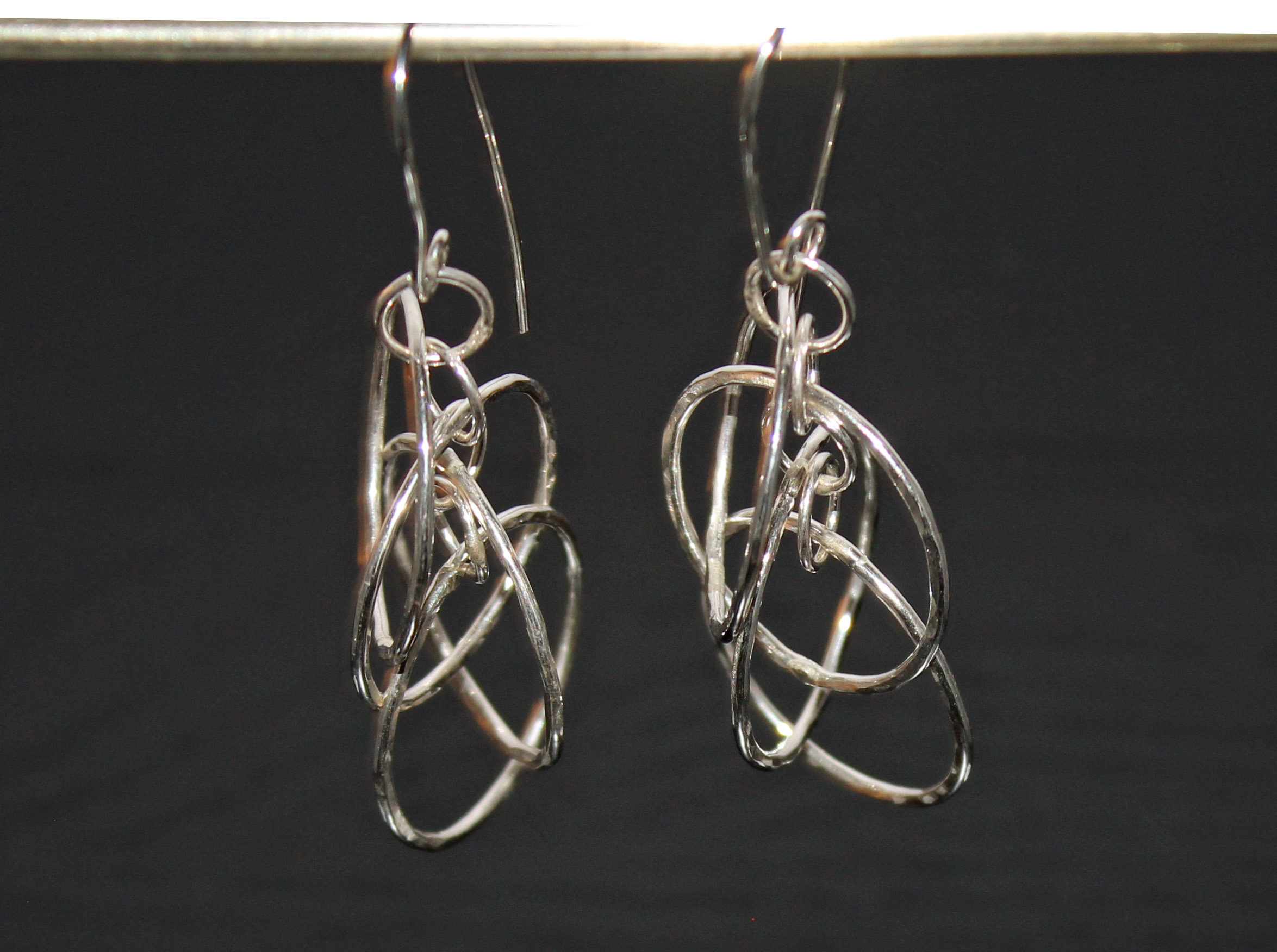 Dancing hoops drop earrings – Marcusa Design