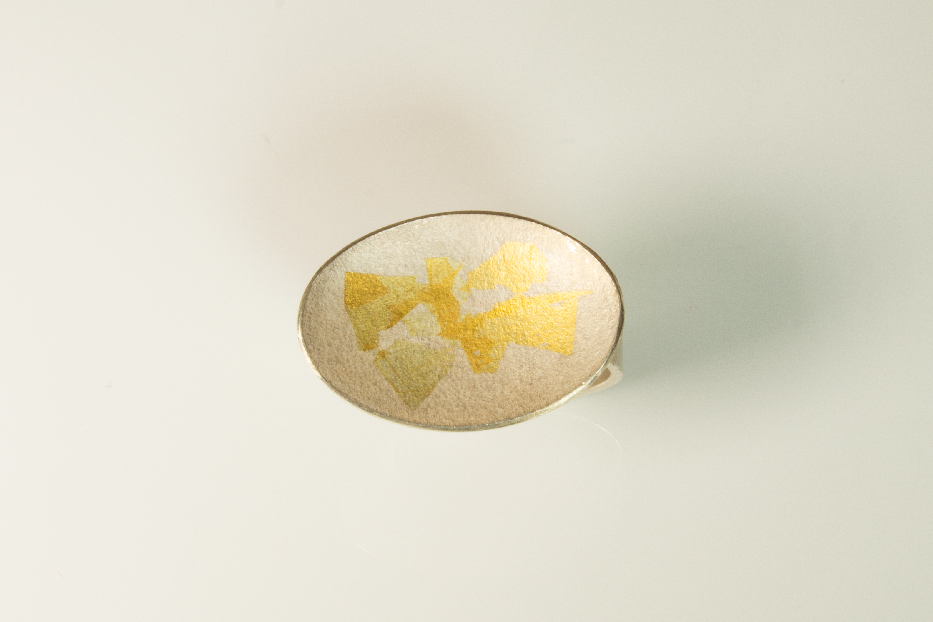 Silver ring with Keum-boo – Marcusa Design